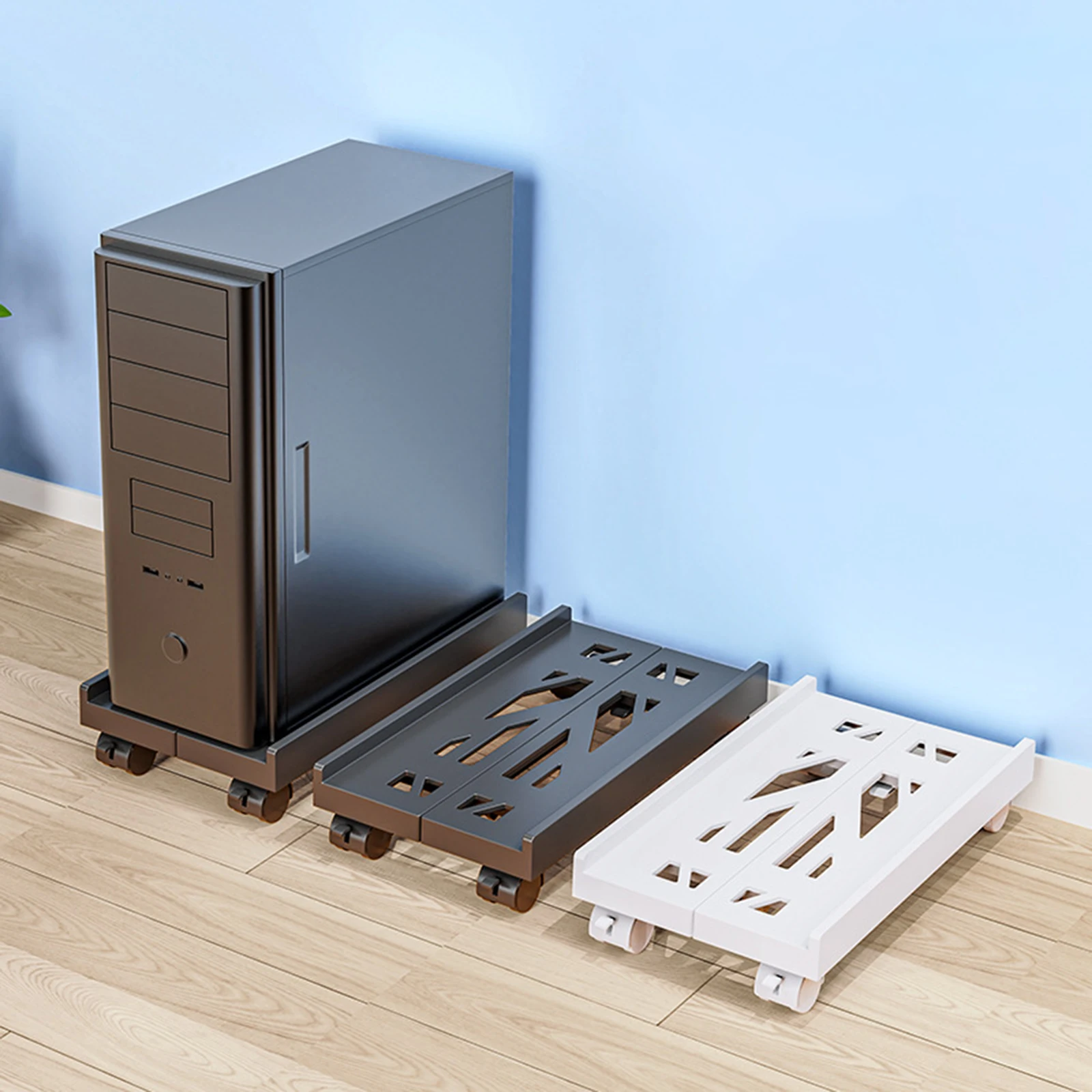 PC-Towers-Stand-Adjustable-Stainless-Steel-for-under-Desk-PC-Holder ...