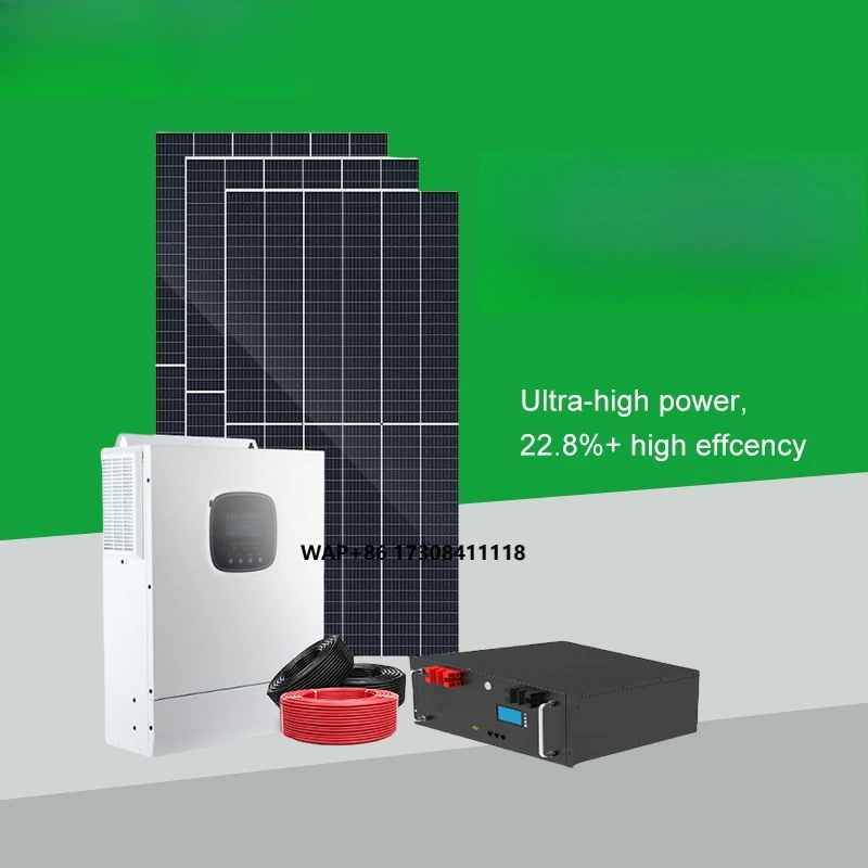 5kw 10kw Solar Panel Hybrid Photovoltaic System 5000w Pv Solar 5kwp ...