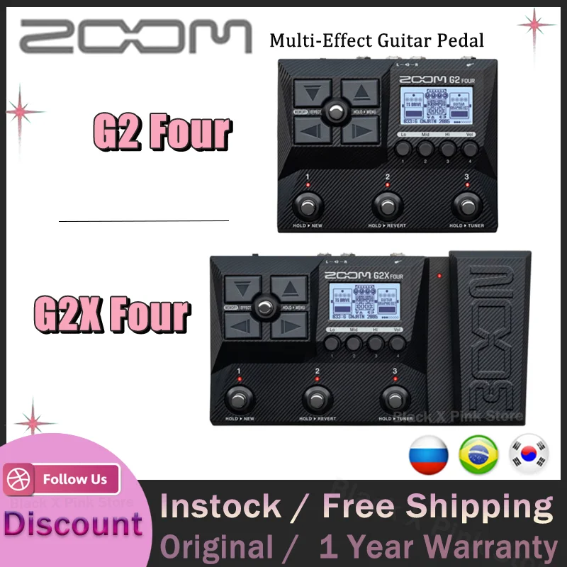 Zoom-G2-Four-G2X-FOUR-Guitar-Multi-Effects-Processor-Multi-Layered-IR-s ...