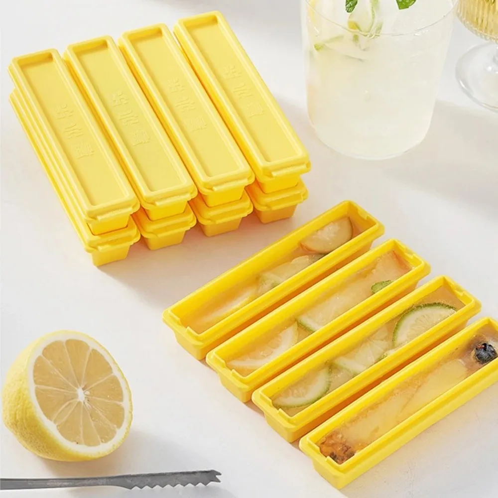 New Rectangle Ice Cube Trays with Storage Box Easy Release Ice Cube ...