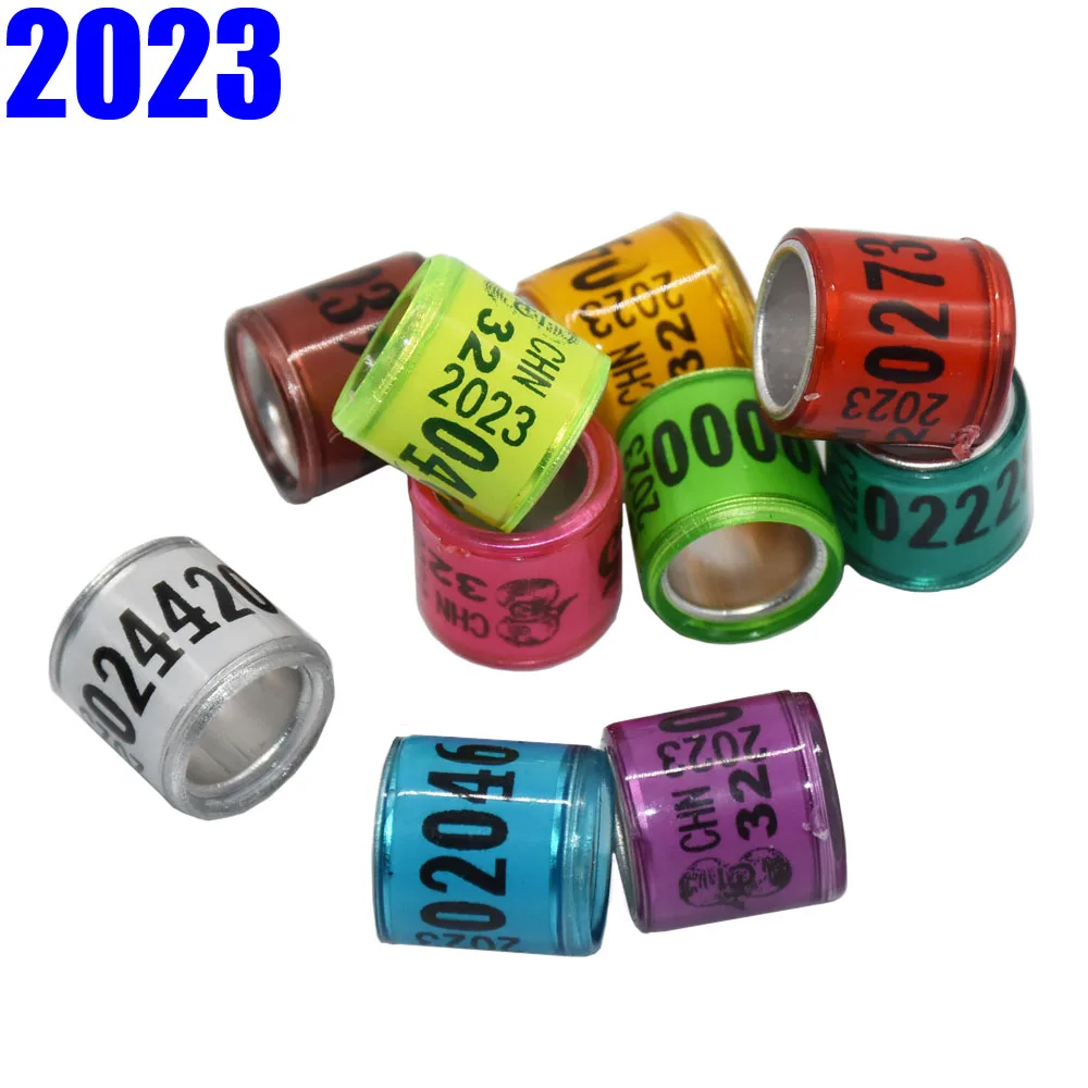 50Pcs-2023-Multicolor-Pigeon-Foot-Ring-with-Word-Foot-Ring-High-Quality ...