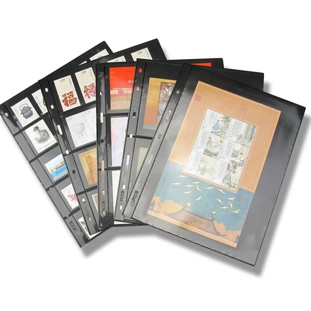 10PCS-Lot-stamps-lines-grid-transparent-PVC-page-of-stamp-album-loose ...