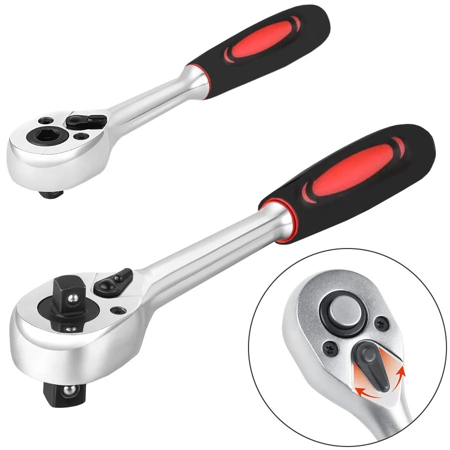 1-4-3-8-Inch-Ratchet-Wrench-24-Tooth-Drive-Ratchet-Socket-Wrench-Tool ...