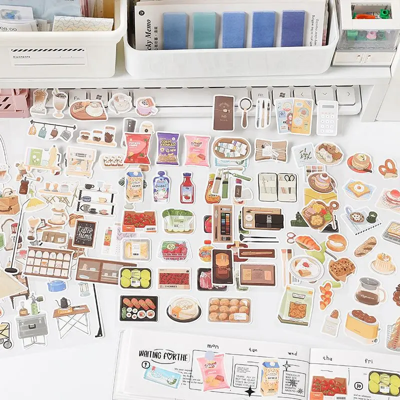MOHAMM-1-Sheet-Self-adhesive-Stickers-Simulate-Daily-Life-Items ...