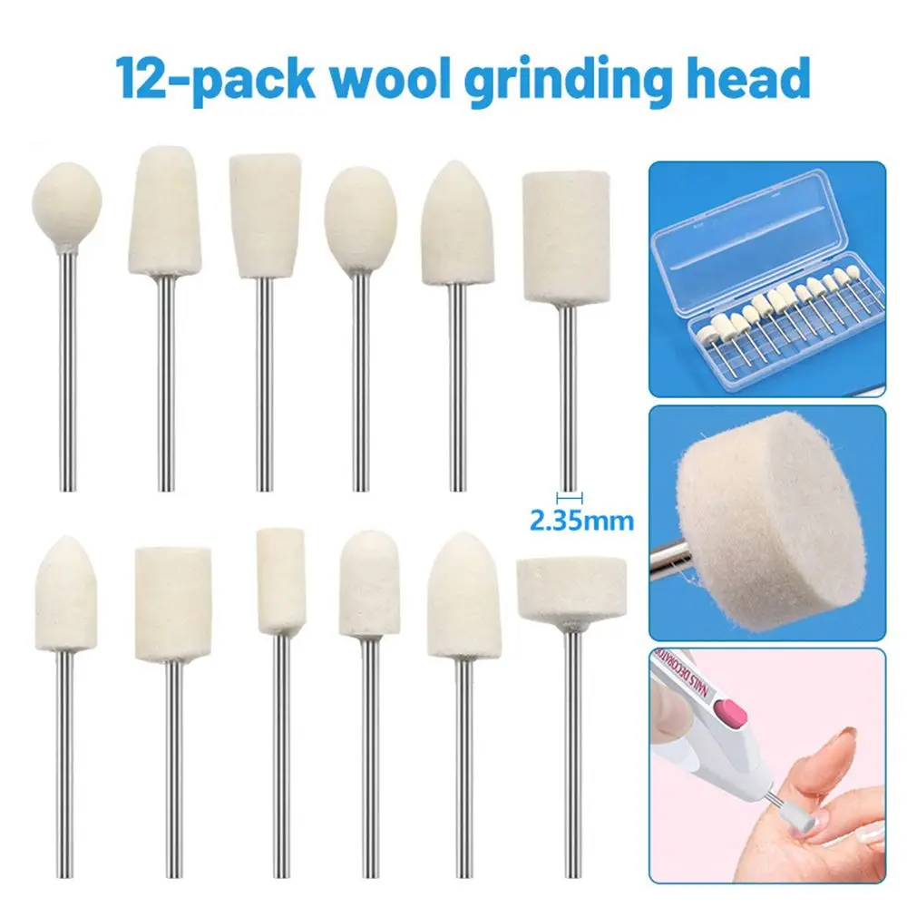 12Pcs-Wool-Felt-Grinding-Sanding-Head-Abrasive-Buffing-Wheel-2-35mm ...