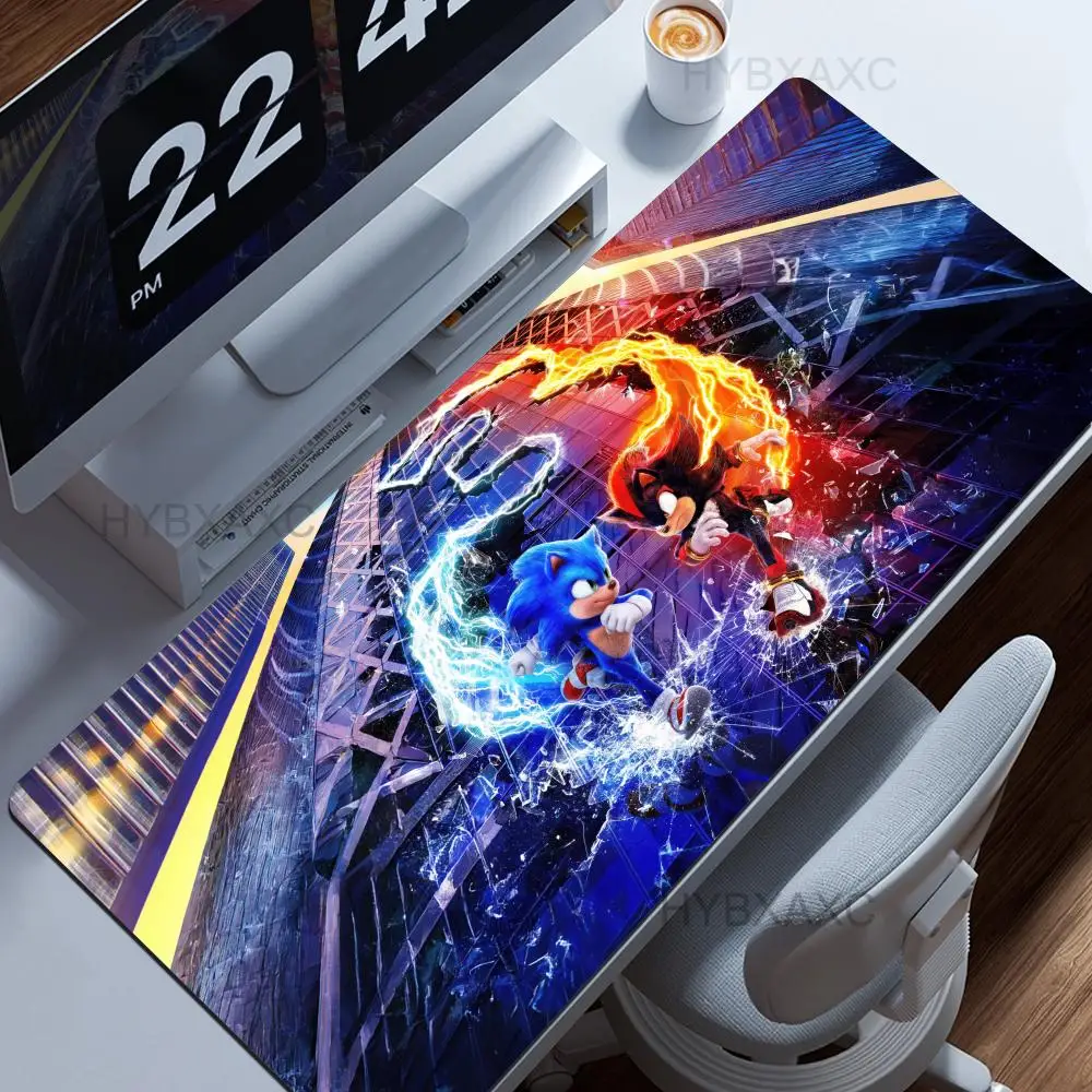 Anime Sonic The Hedgehog Mouse Mat Desk Mat With Pad Gaming Accessories ...