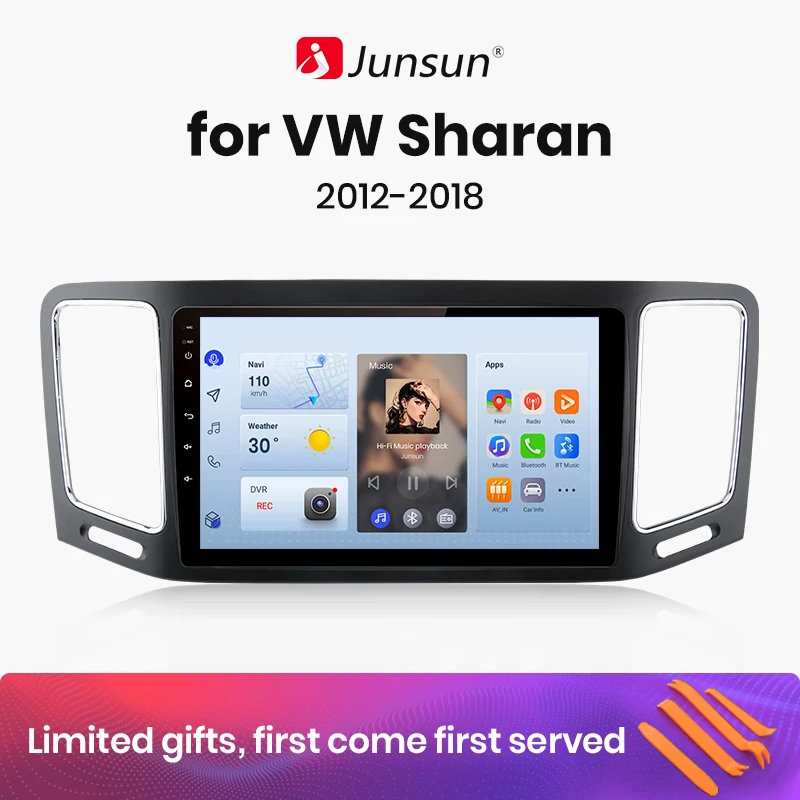 Junsun-Wireless-Carplay-Android-Auto-Car-Radio-For-Volkswagen-Sharan-2012-2018-Multimedia-GPS ...