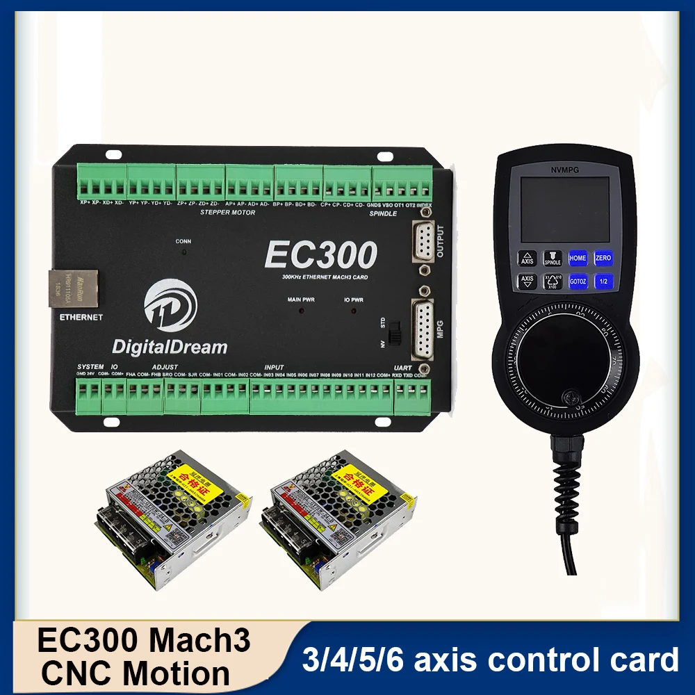 EC300-Mach3-CNC-Motion-Controller-3-4-5-6Axis-High-performance-external ...