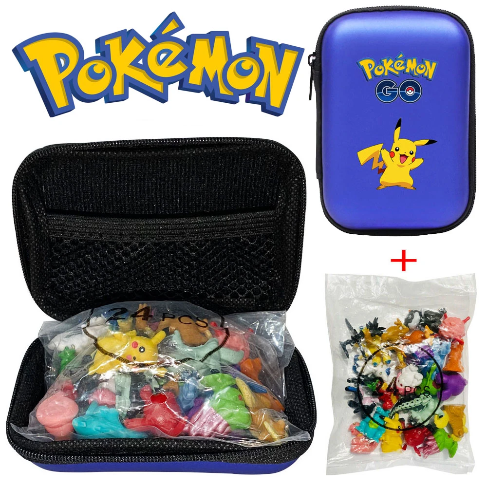 24Pcs/Set Pokemon Action Figure 2-3CM Not Repeating Mini Figures Model ...
