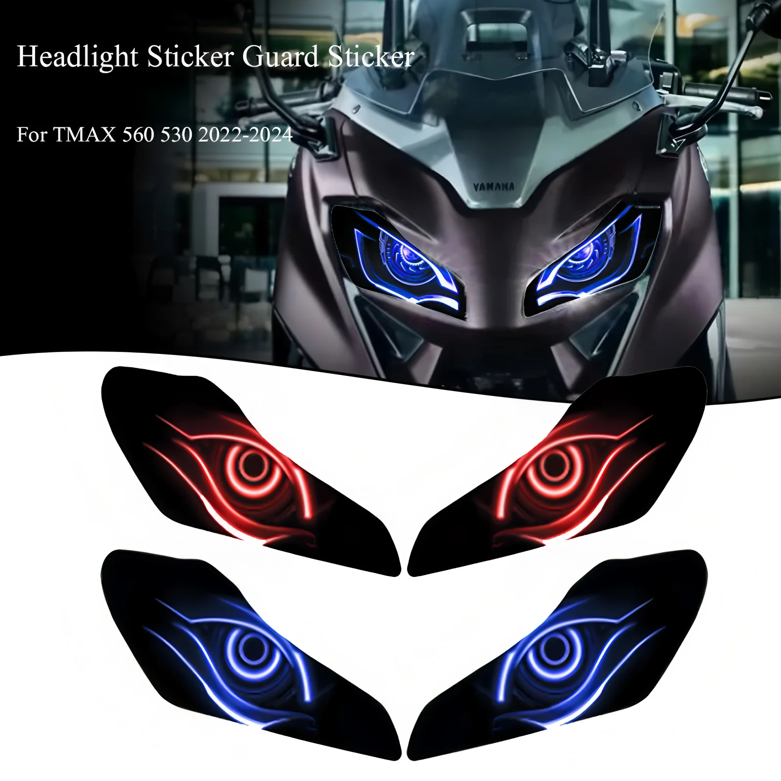 Waterproof Motorcycle Headlight Guard Stickers For Yamaha TMAX 530 TMAX ...