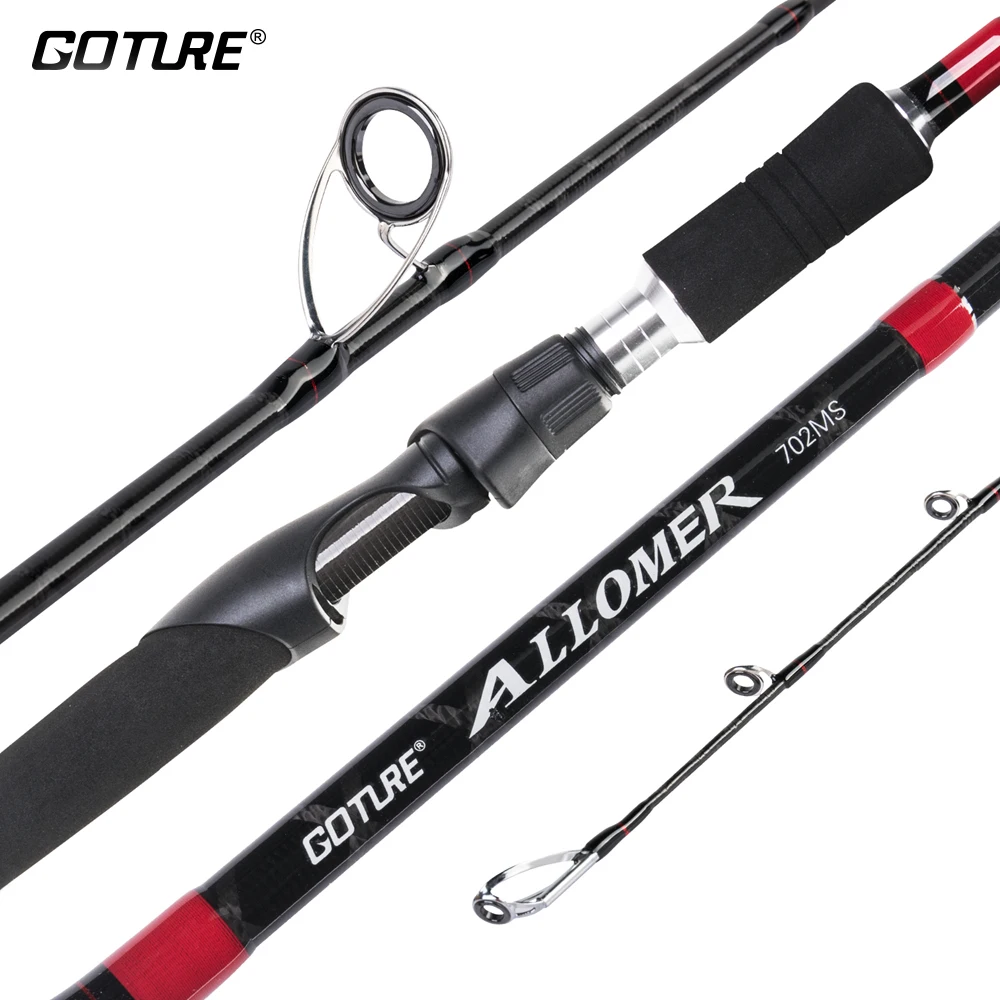Goture New Spinning Rod Carbon Fiber Sea Bass Lure Fishing Rod 2.1m 2 ...
