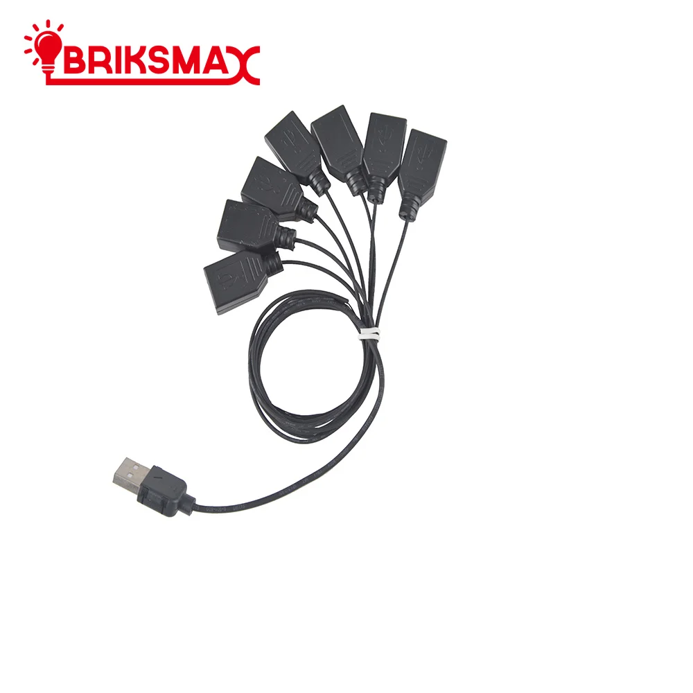BRIKSMAX-Light-Accessories-Black-One-to-Seven-USB-Port-Usb-Hub-for ...