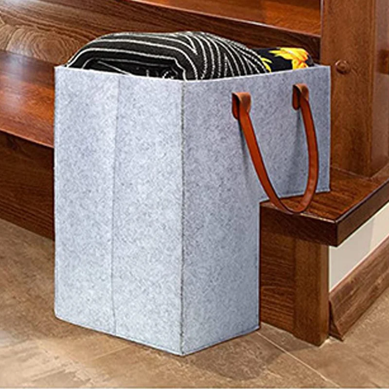 Felt Organizer Storage Baskets | Felt Cloth Toy Storage Basket | Stair ...