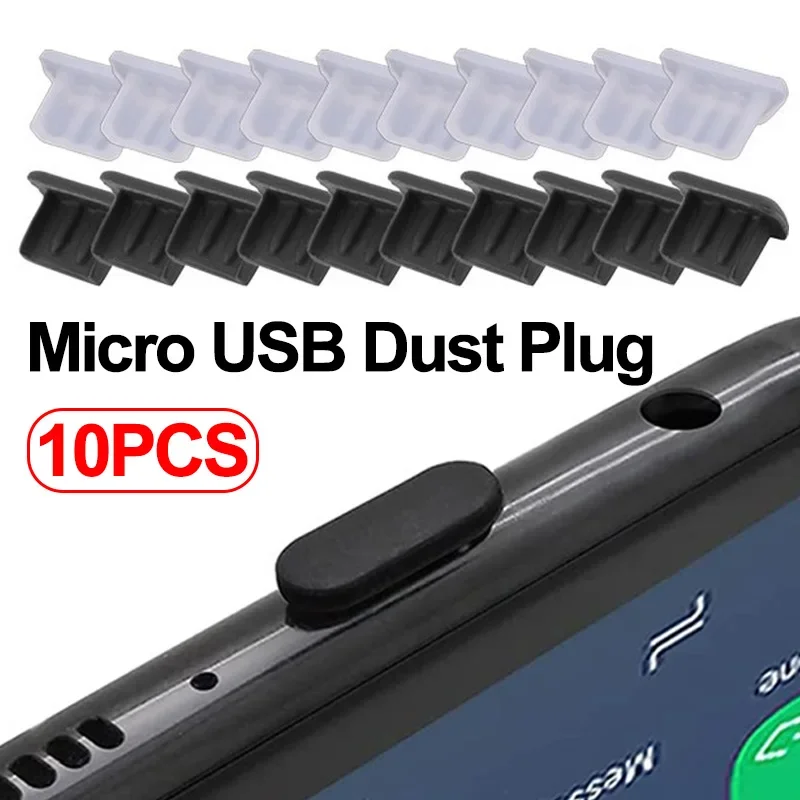 1-10pcs-Micro-USB-Dust-Plug-Silicone-Universal-Android-Charging-Port ...