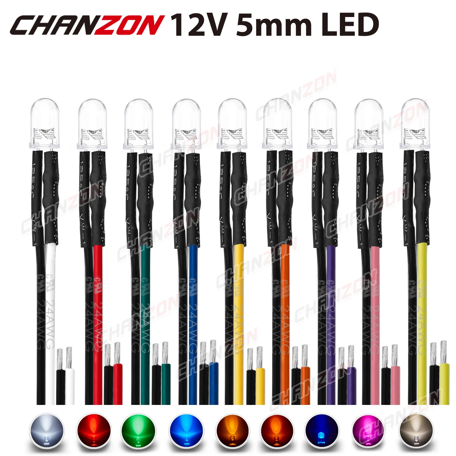 Kit-de-diodes-LED-lampe-RC-indicateur-lectroluminescent-pr-c-bl-blanc ...