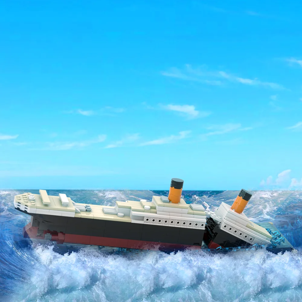 MOC-RMS-Mini-Titanic-Model-Bricks-Cruise-Ocean-Ship-Building-Blocks ...
