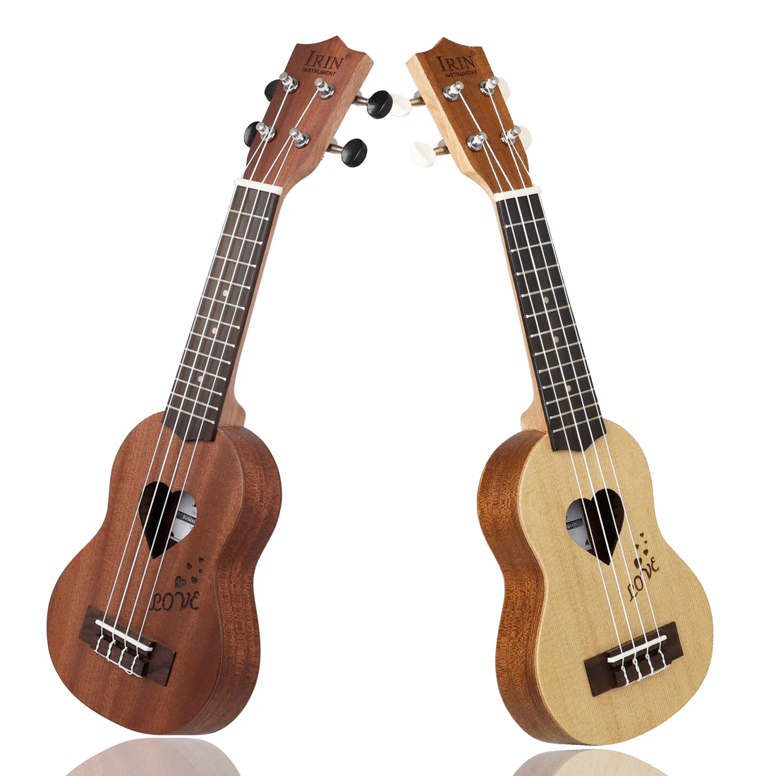 IRIN-17-Inches-Ukulele-4-Strings-Techwood-Ukulele-Couple-s-Set-with ...