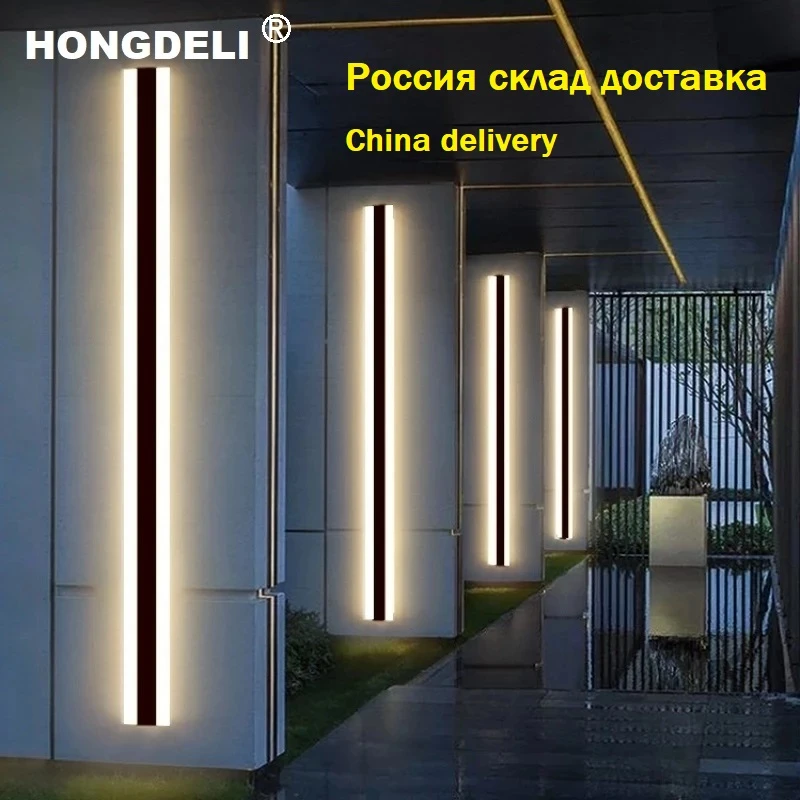 Outdoor Led Long Wall Light | Porch Lights Outdoor Wall | Outdoor Wall ...