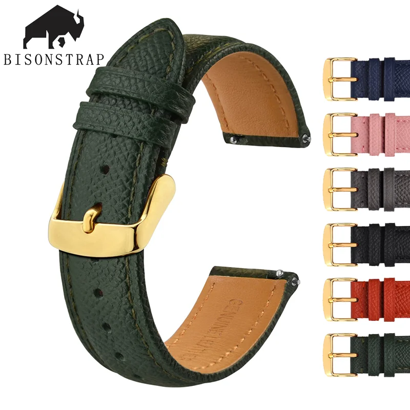 BISONSTRAP-Texture-Leather-Watch-Bands-for-Men-Women-18mm-20mm-22mm ...