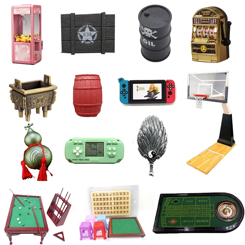 Doll House Scene Accessories Miniature Claw Machine Mini Miniature Game ...