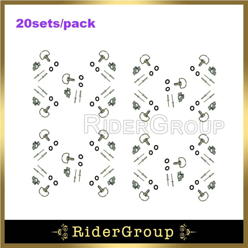Racing Fasteners Quick Release D-Ring 1/4 Turn Race Fairing Rivet 14mm ...