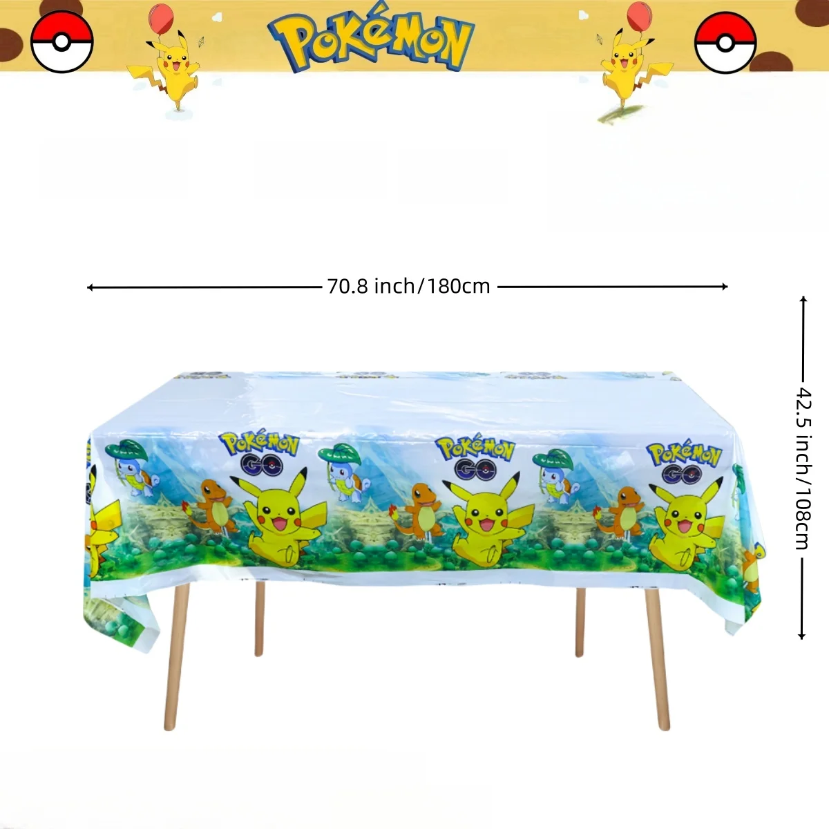 Mantel de Pokémon para decoración de fiesta de cumpleaños, mantel ...