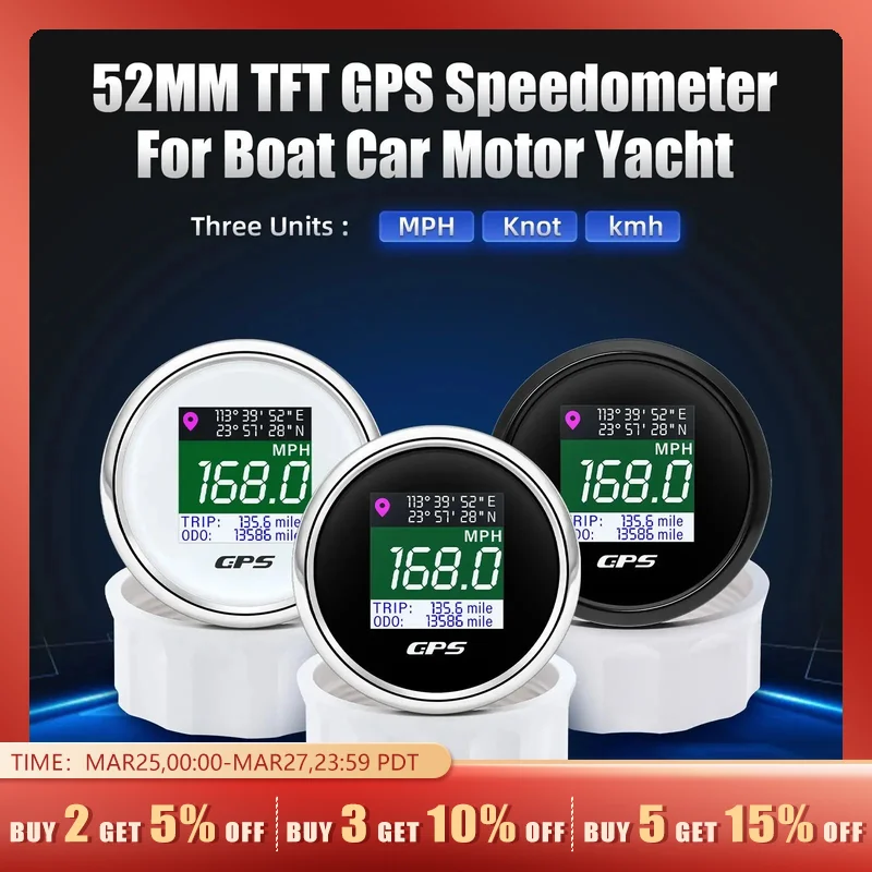 Digital-GPS-Speedometer-52mm-12V-24V-TFT-Screen-Trip-ODO-Mph-Knot-Km-h ...