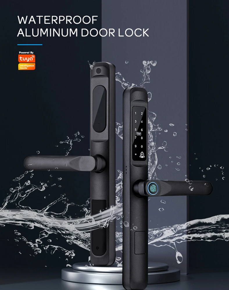 Waterproof IP56 85mm or 92mm euro mortise ttlock tuya wifi app ...