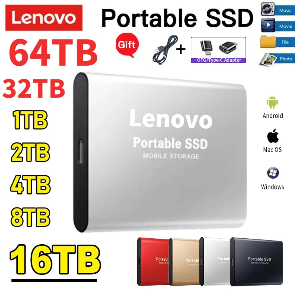 Lenove-Original-Portable-64TB-SSD-8TB-USB-3-1-Mobile-Solid-State-Drive ...