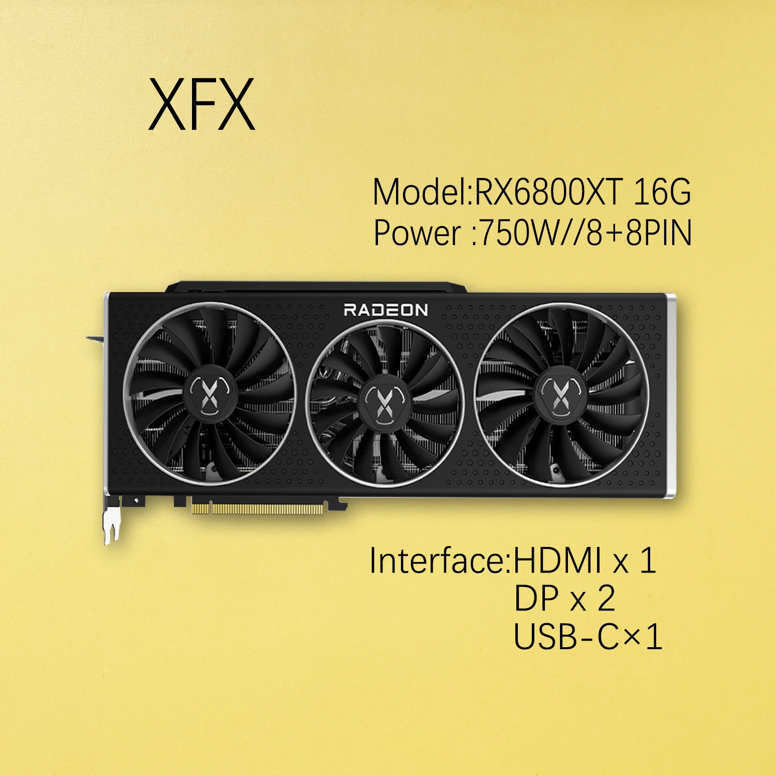 Xfx amd radeon rx6500 6500xt 6700xt rx6800 6800xt 6900xt rx vii placas ...