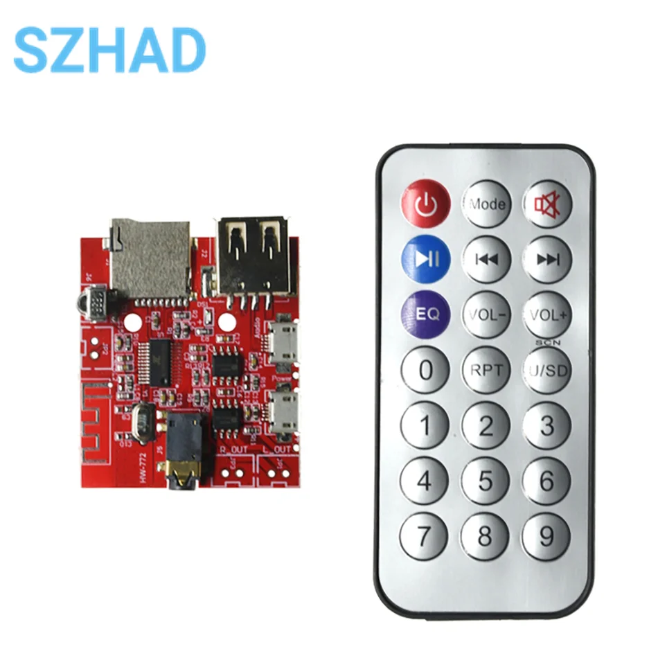 Car-Bluetooth-compatible-4-1-MP3-WAV-Decoding-Board-3W-Speaker ...