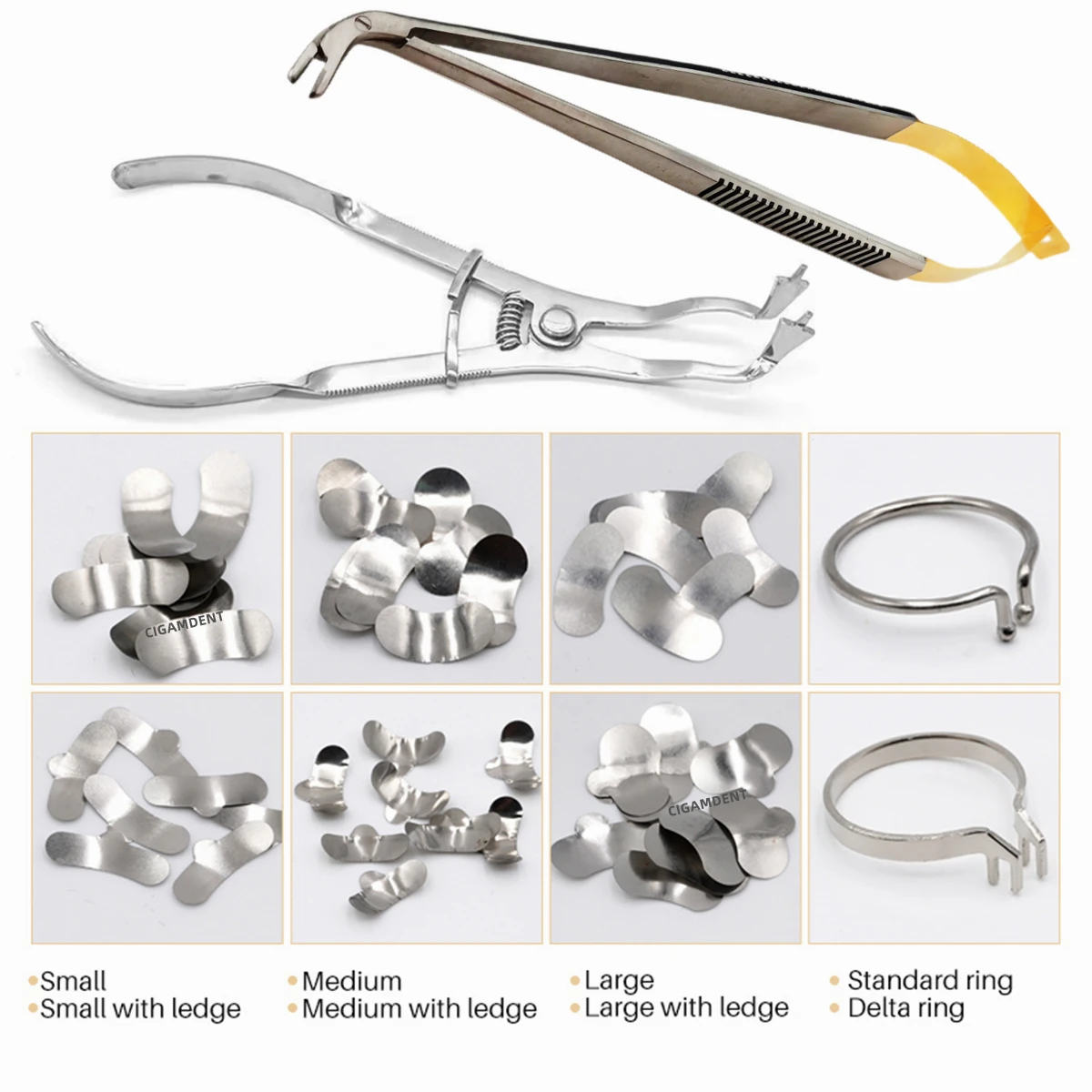 Dental-Sectional-Matrix-Contoured-Matrices-Band-Kit-Metal-Rings ...