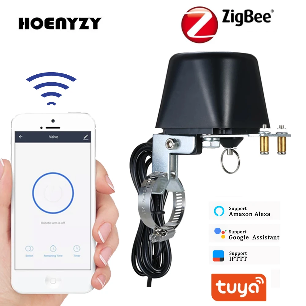 Tuya ZigBee WIFI Smart Wireless Control Gas Water Valve Home Automation ...