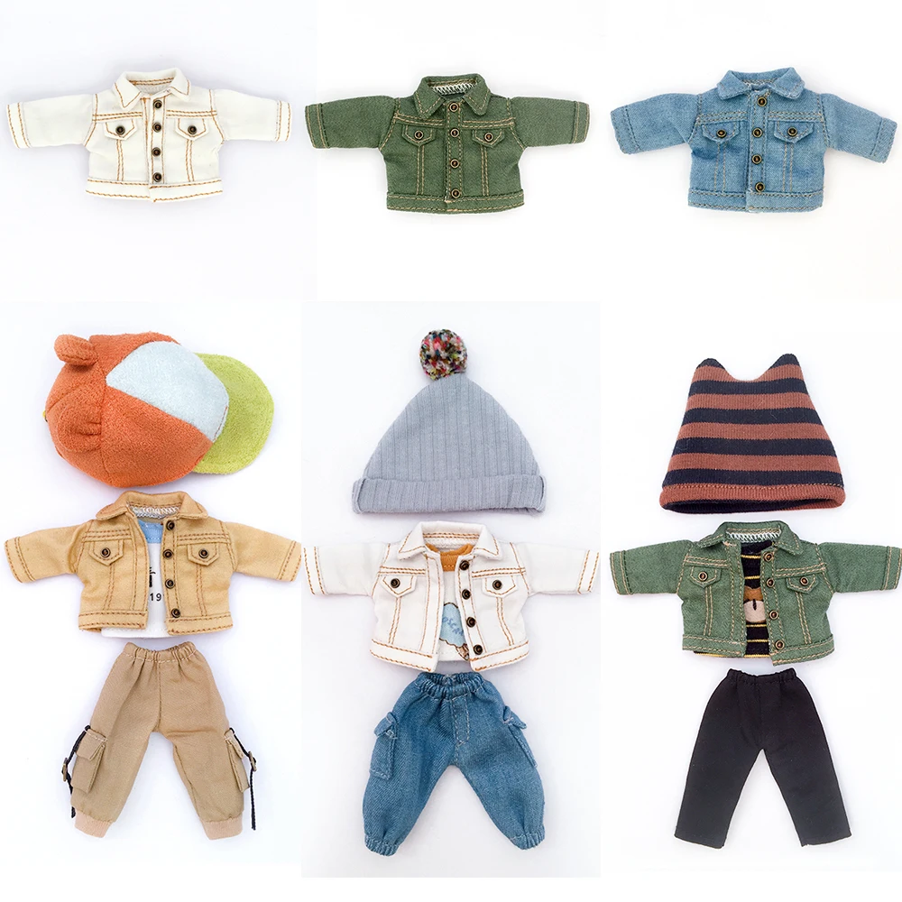 Artesanal Ob11 Roupas Moda Denim Jaqueta Casaco Traje Boneca Casual ...
