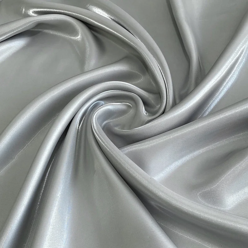 Silver Satin Fabric