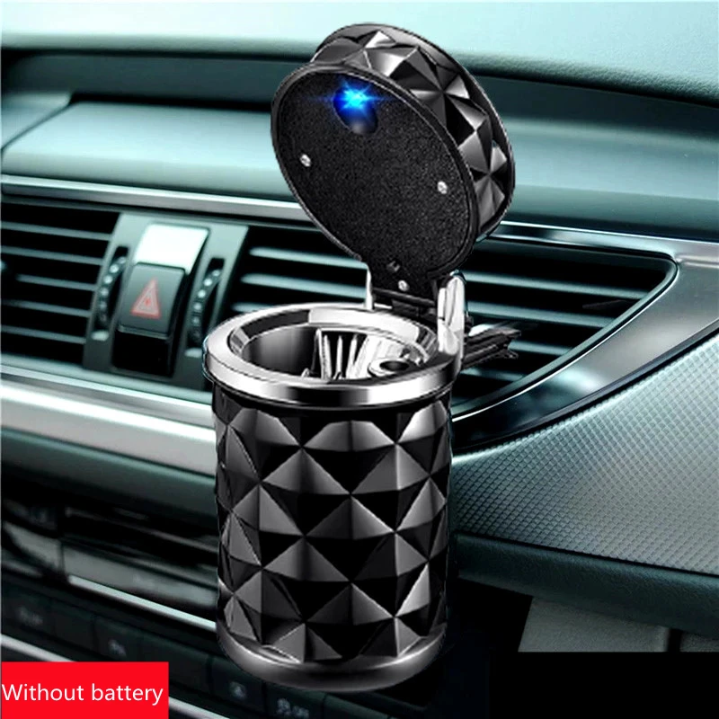 Universal-Car-Ashtray-With-LED-Light-Alloy-Ash-Tray-Aluminum-Cup ...