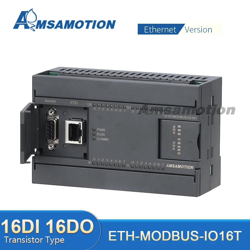 ETH-MODBUS-IO16T-RTU-Protocol-RS485-PLC-Extensible-Module-16-Channel-Input-Output-Transistor ...