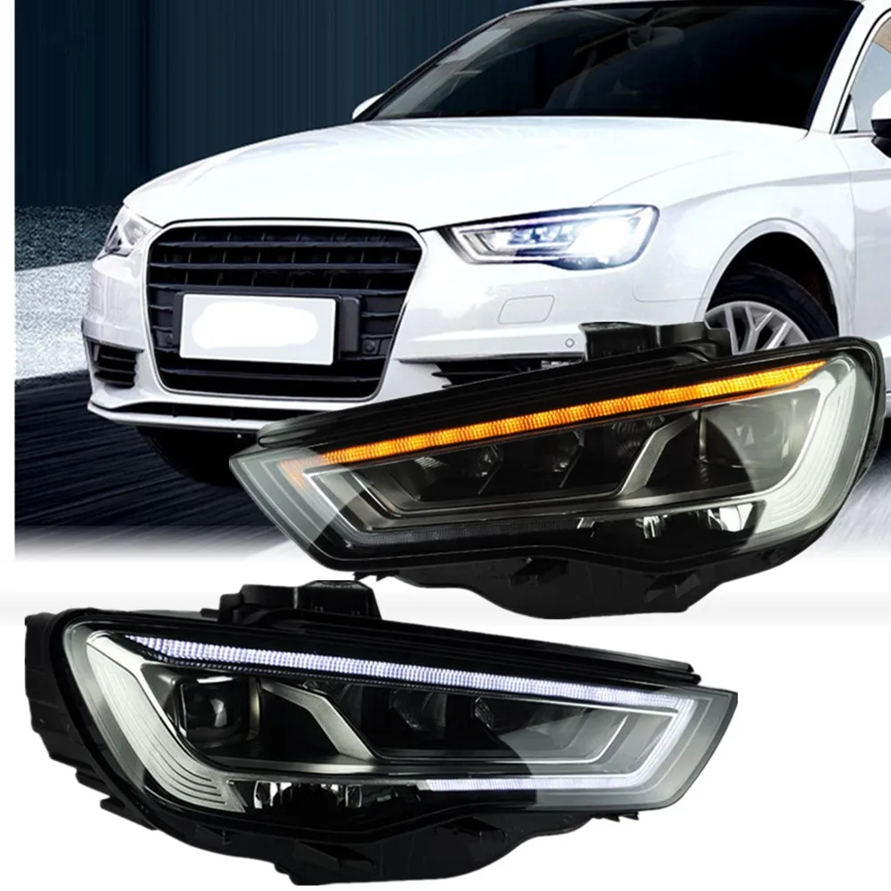 2pc-Front-Lights-For-Audi-A3-Led-Headlights-2014-2015-2016-Accessories ...