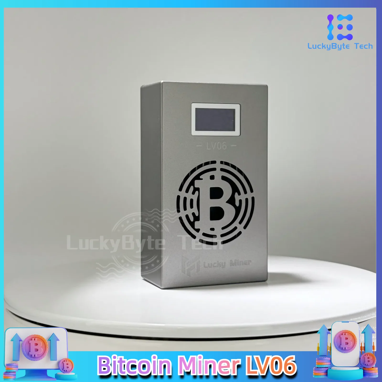 2024-Latest-Bitcoin-Miner-Lucky-Miner-LV06-V6-Solo-Multiple-Mining ...