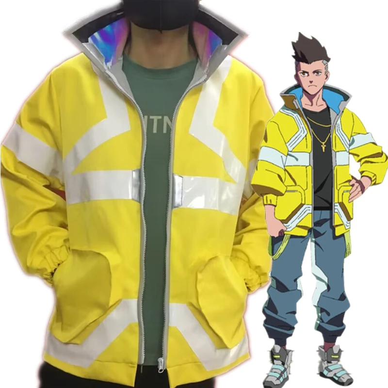 Anime Cyberpunk Edgerunners David Martinez Cosplay Costume Stand Collar