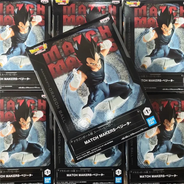 Bandai-figuras de acción de Dragon Ball Z, MATCH MAKERS, Goku, Vegeta, PVC, 120mm, BANPRESTO ...