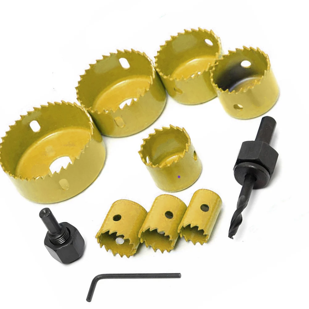 11Pcs-Box-Carbon-Steel-Hole-Saws-Drill-Tool-Kit-19-64mm-Wooden-Cup-Saw ...