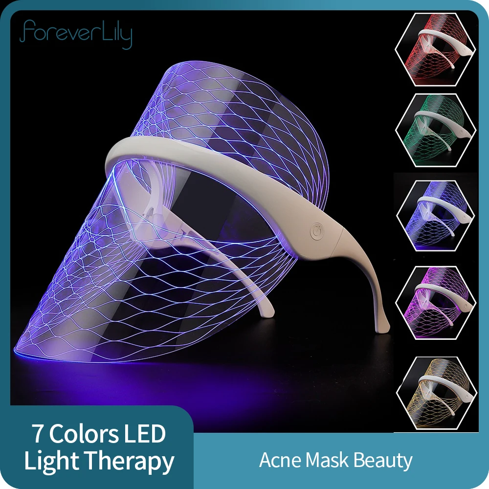 7 Colors Photon LED Light Photon Anti Acne Wrinkle Rejuvenation Beauty ...