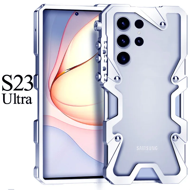 Armor-Screw-Metal-Frame-Shockproof-Cover-For-Samsung-galaxy-s23-Ultra ...