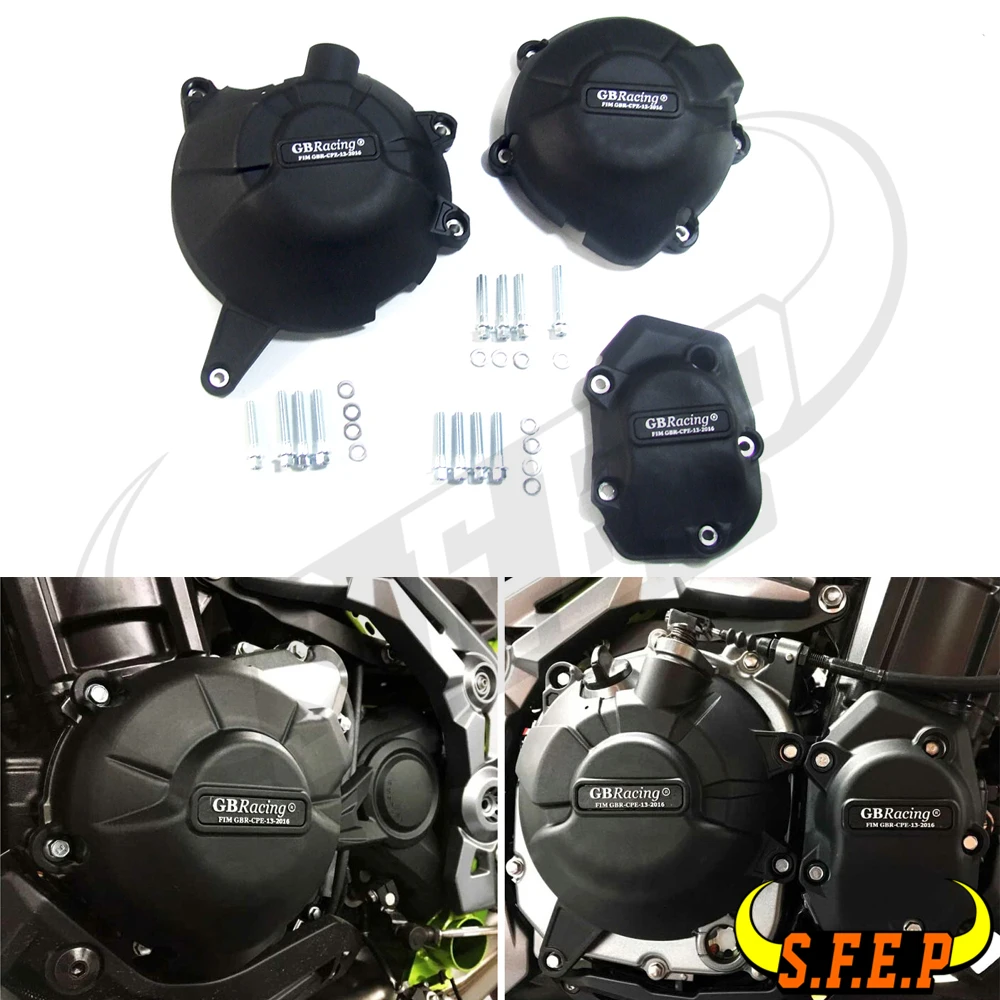 Motorcycle-Engine-Case-Guard-Protector-Cover-GB-Racing-For-Kawasaki ...