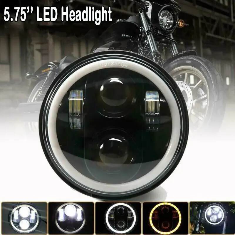 2pcs-5-75inch-LED-Headlight-Motocycle-For-Harley-Sportster-1200-883 ...