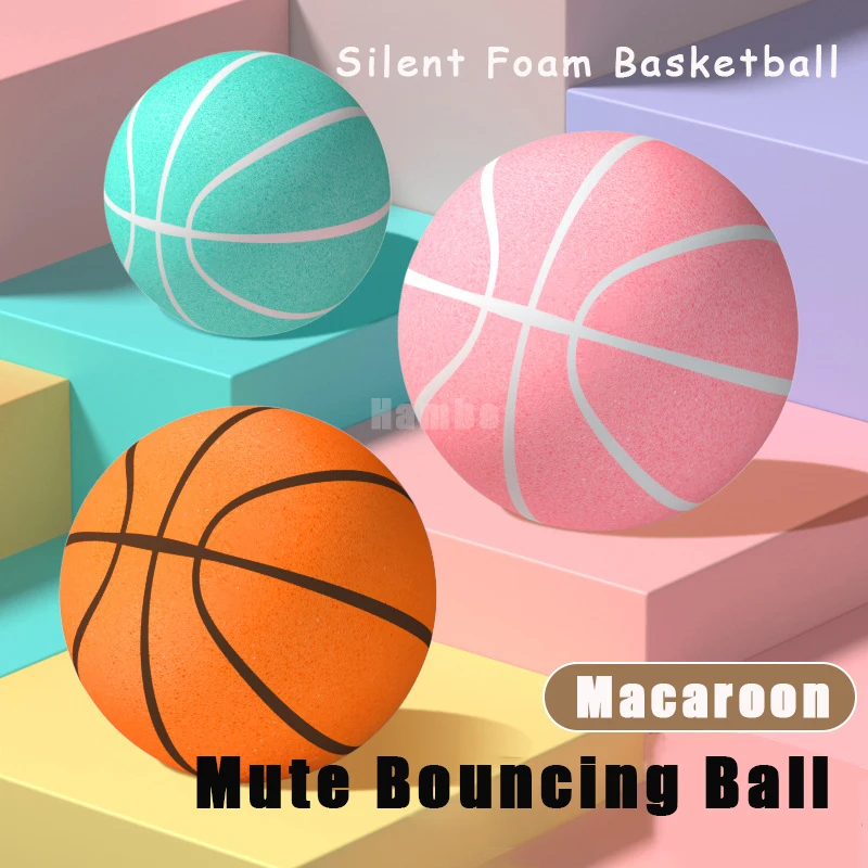 Macaroon-Bouncing-Mute-Ball-Indoor-Silent-Basketball-Baby-Foam-Toy ...