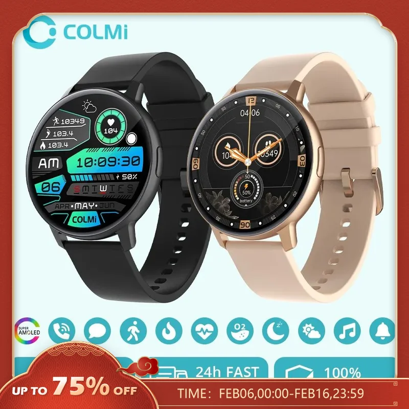 COLMI-I31-Smartwatch-1-43-Inch-AMOLED-Screen-100-Sports-Modes-7-Day ...