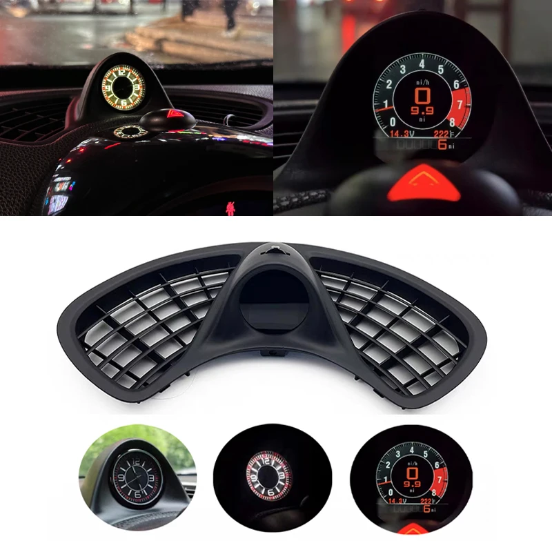 New Car Dashboard Water Temperature Time Air Outlet Multifunction OBD ...