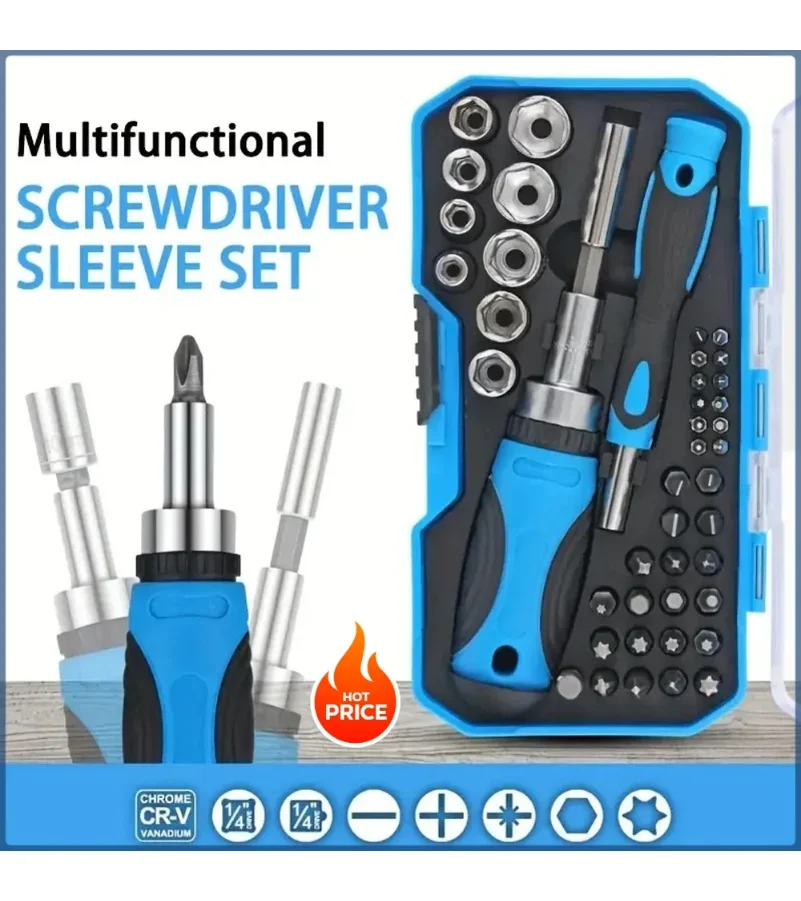 34/44/63PCS Home Portable Precision Screwdriver Set Multi-Function ...